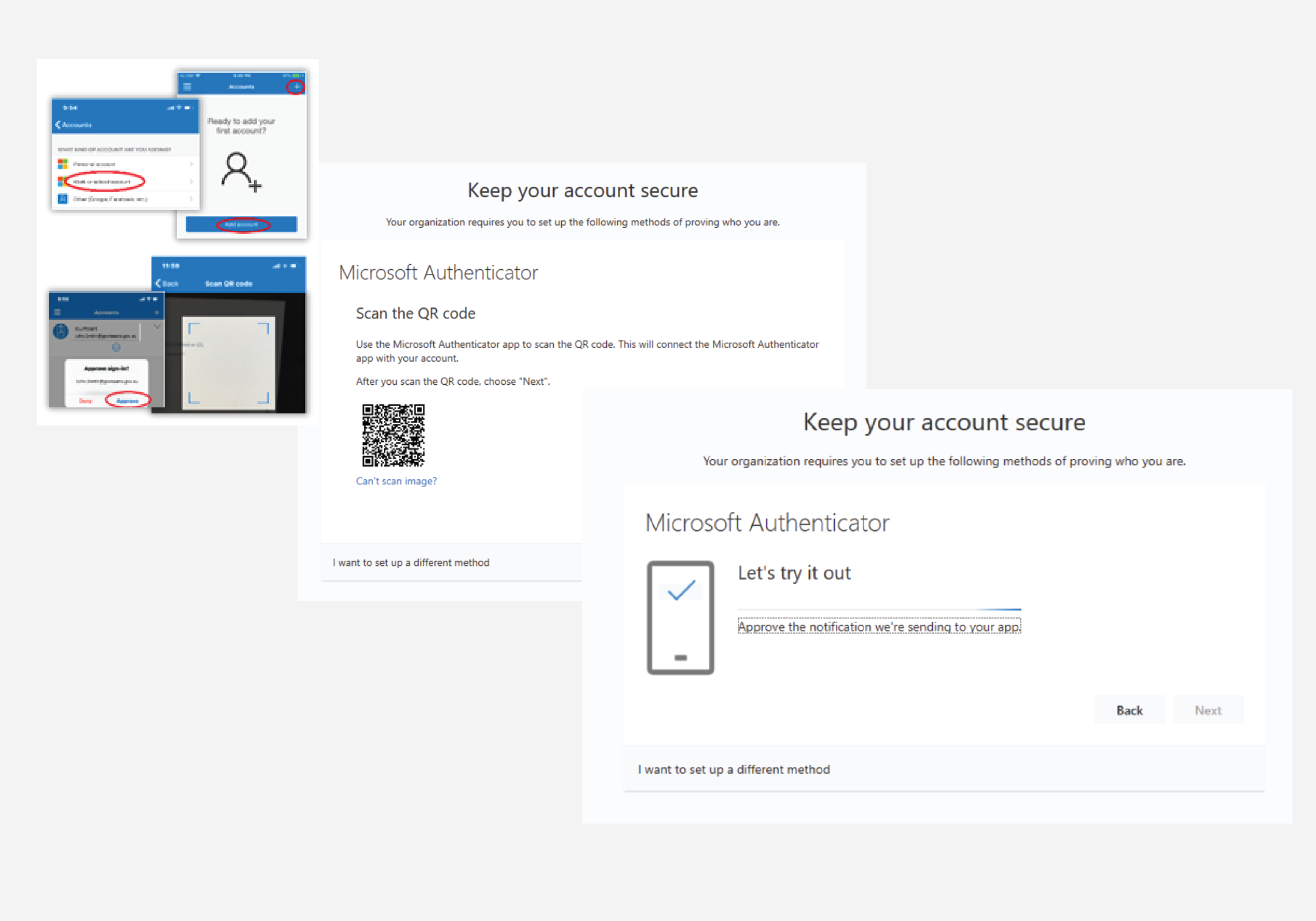 Microsoft Authenticator Scan QR Code
